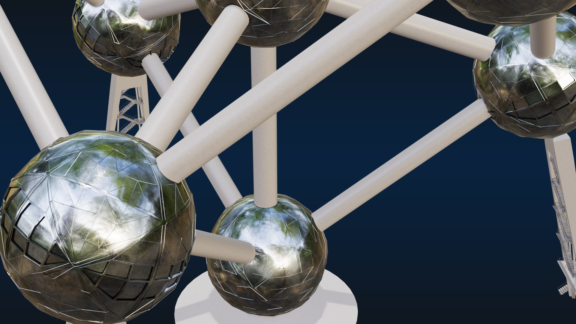 3D Atomium Building Brussels - TurboSquid 2218785