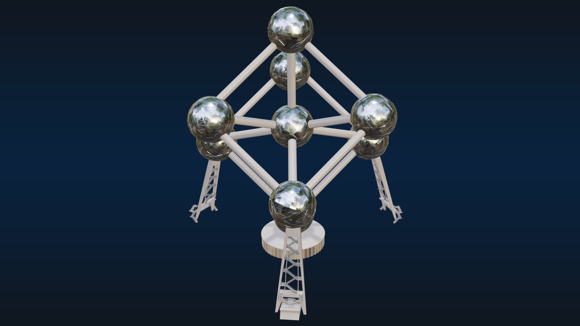 3D Atomium Building Brussels - TurboSquid 2218785
