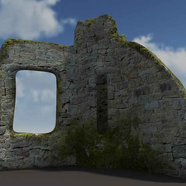 3d model castle ruins