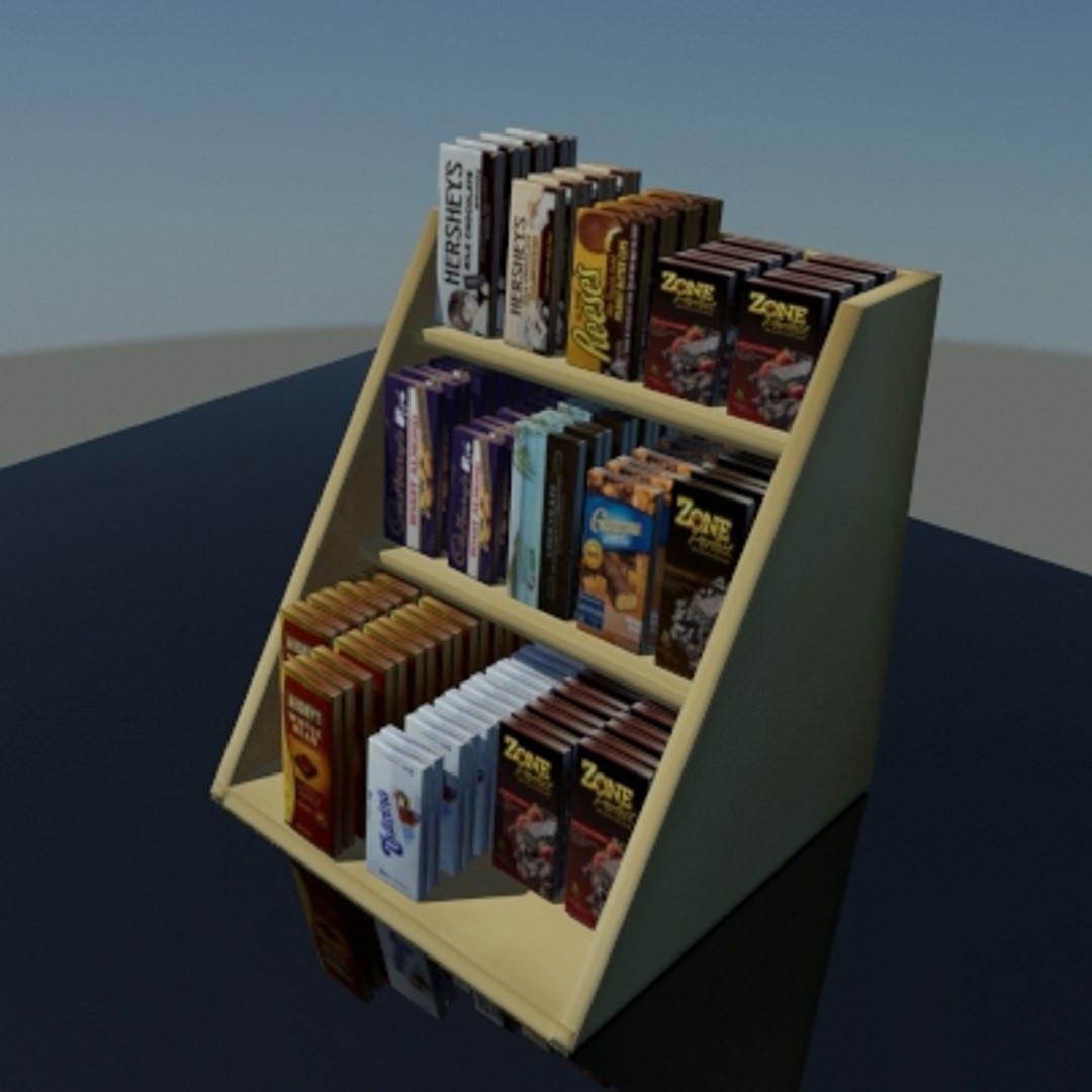 3d candy display model