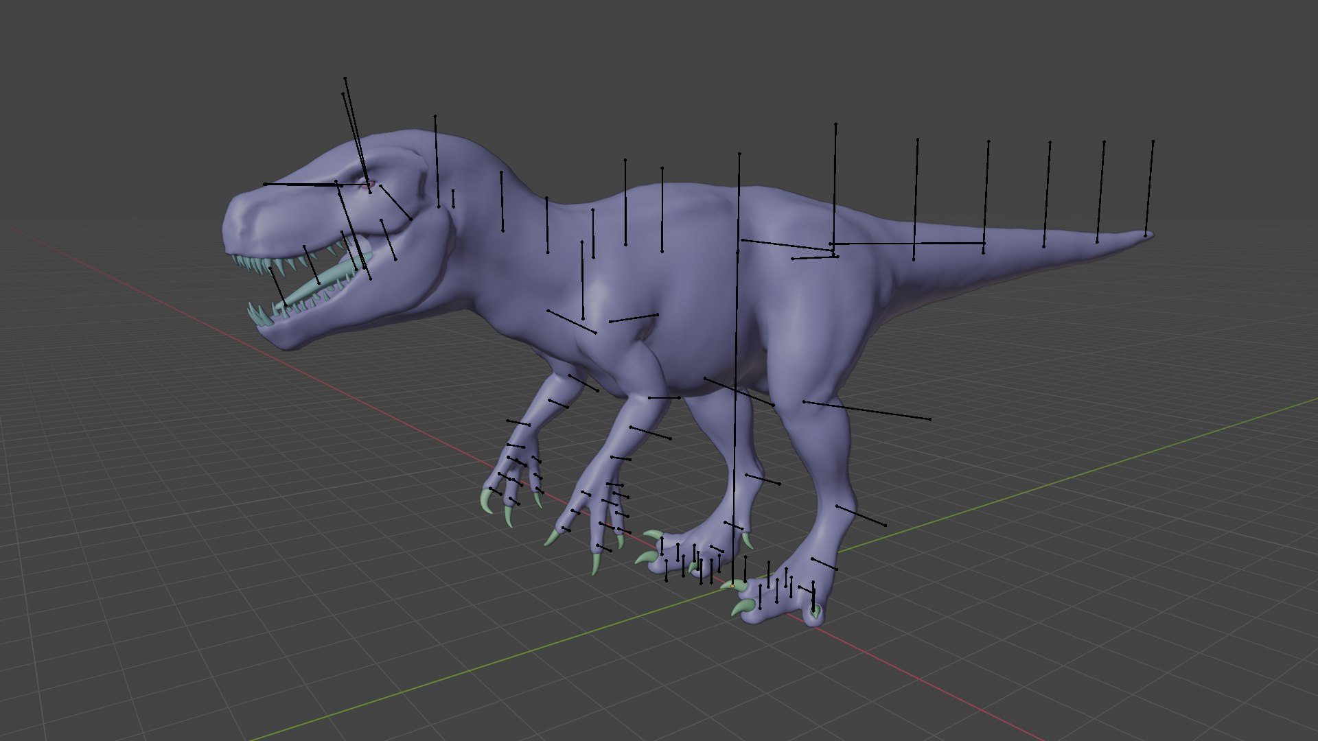 T-Rex Theropod Dinosaur 3D Model - TurboSquid 2410424
