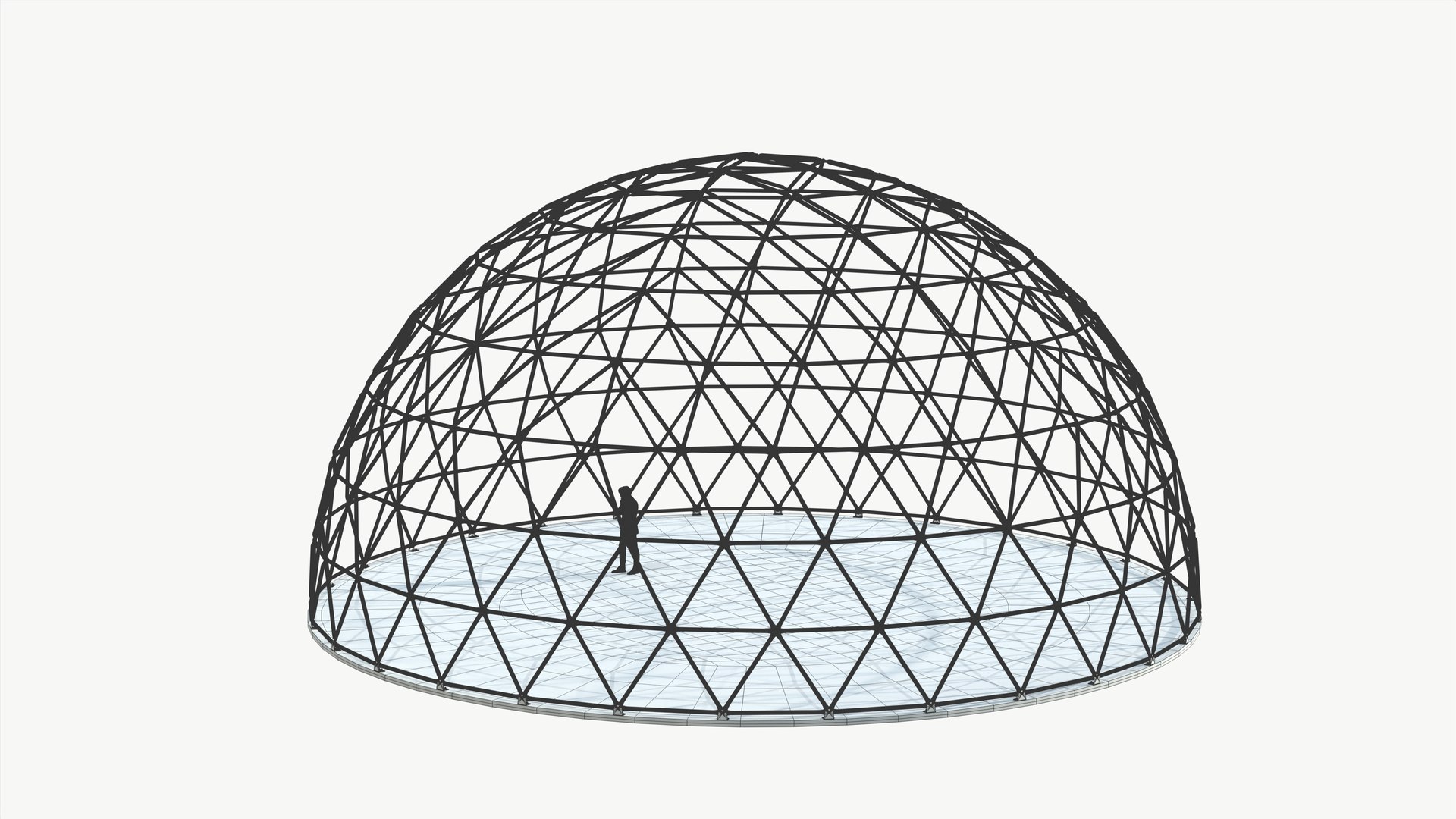 3D Model Geodesic Dome V6 Realistic - TurboSquid 2214375