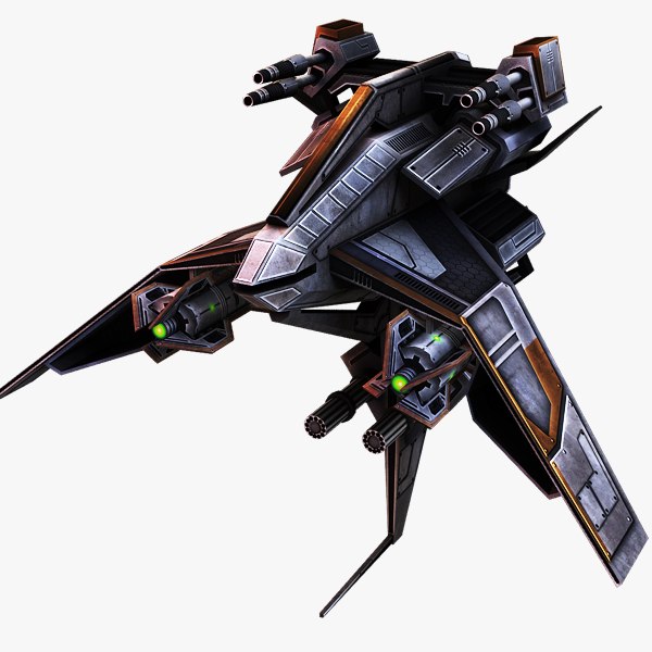 3d star fighter lighting