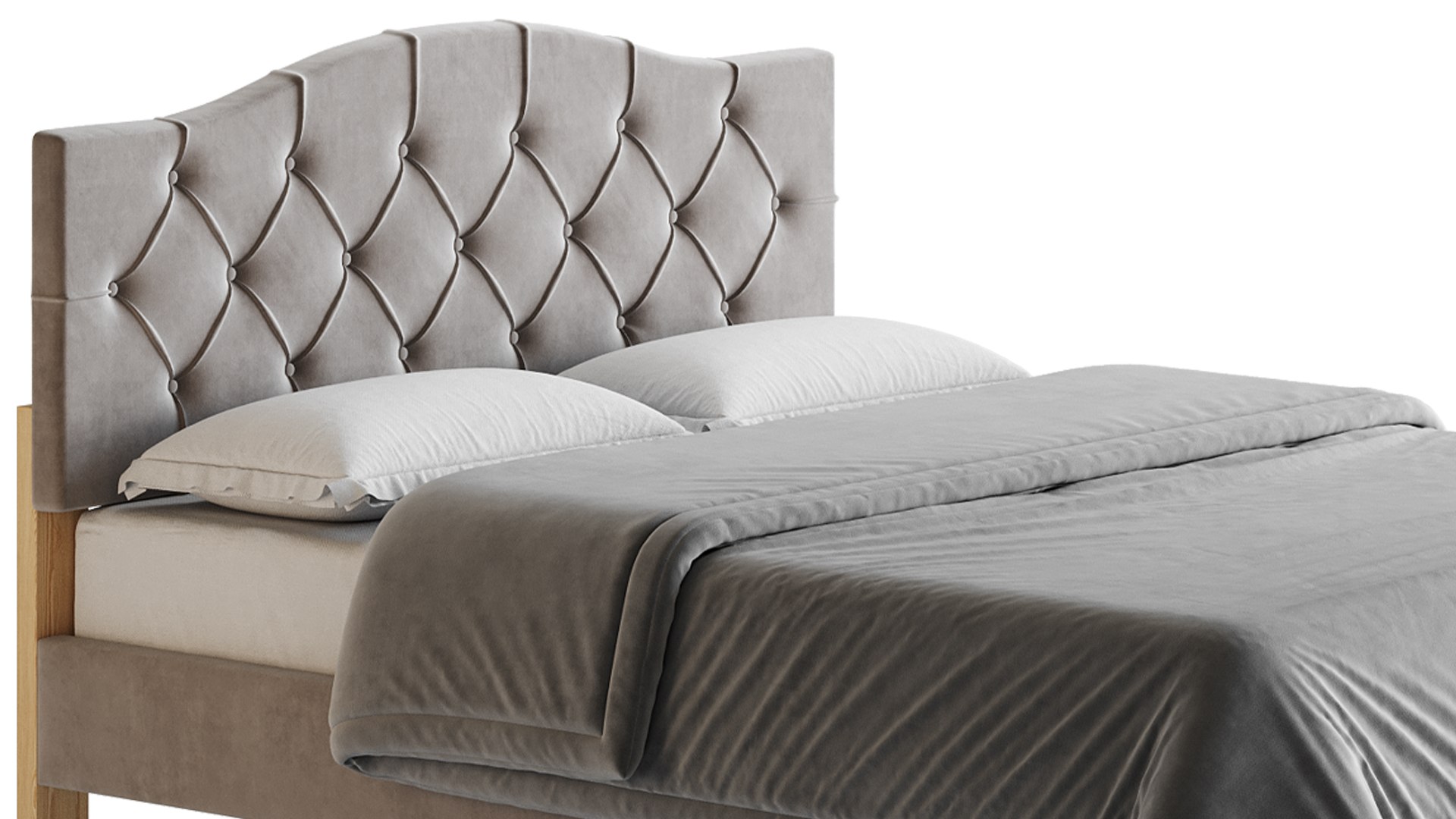 Perth Fabric Bed Frame 3D - TurboSquid 2229419