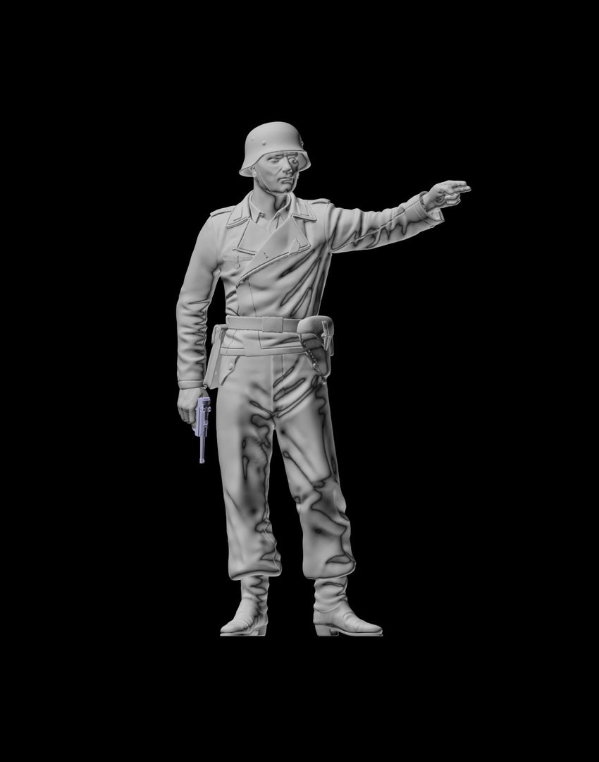 3D Model German Soldiers Officer - TurboSquid 1397145