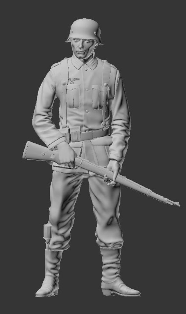 3D Model German Soldiers Officer - TurboSquid 1397145