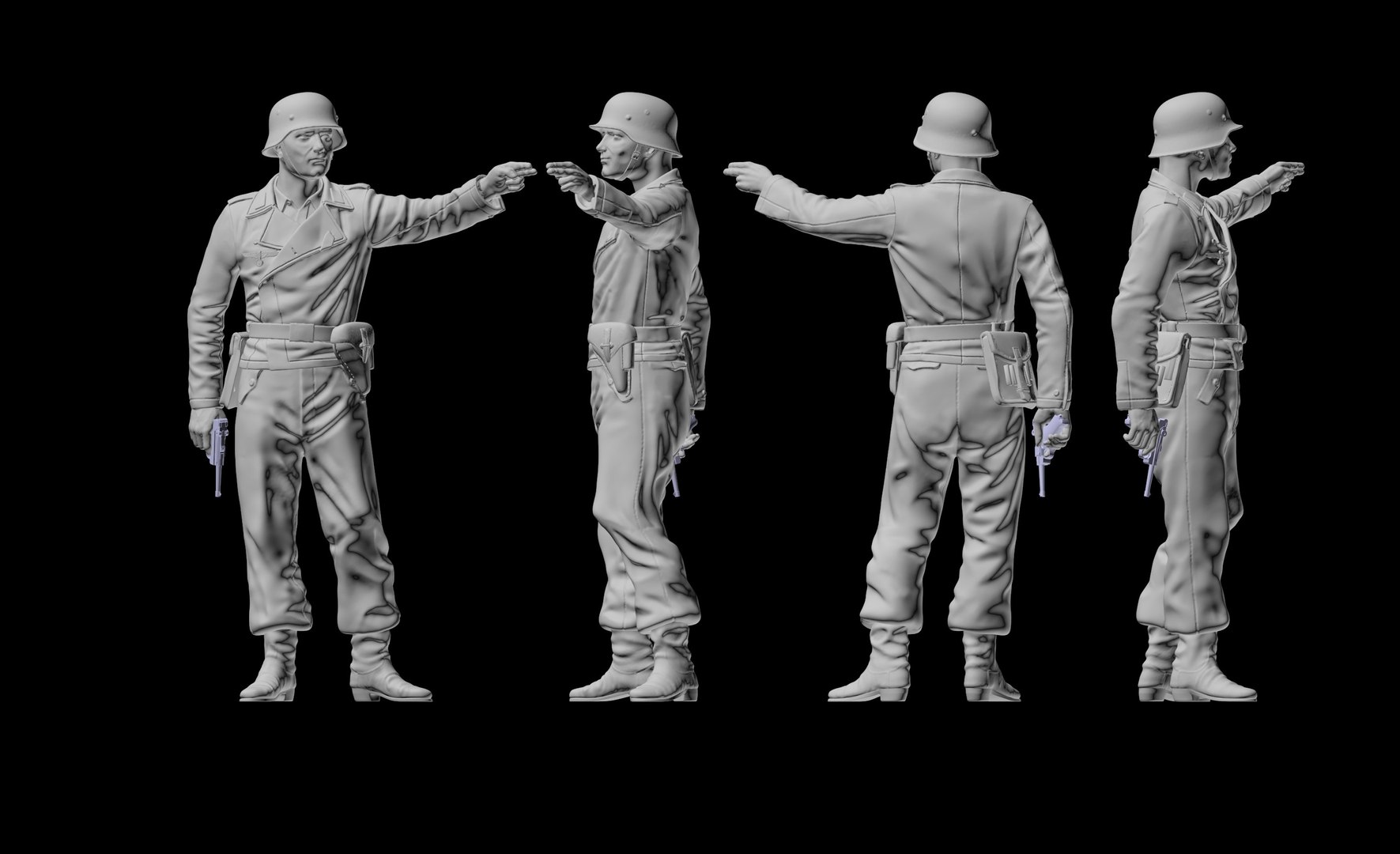 3D Model German Soldiers Officer - TurboSquid 1397145