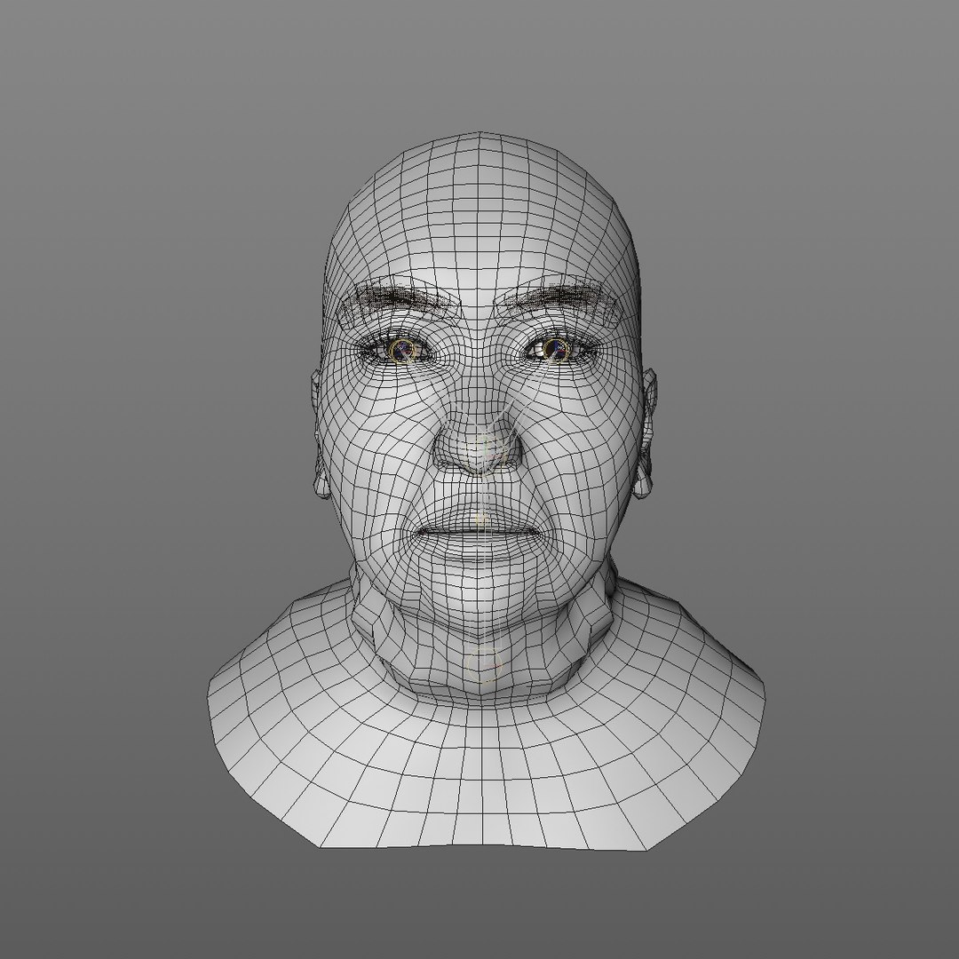 Realistic head base mesh 3D model - TurboSquid 1440281