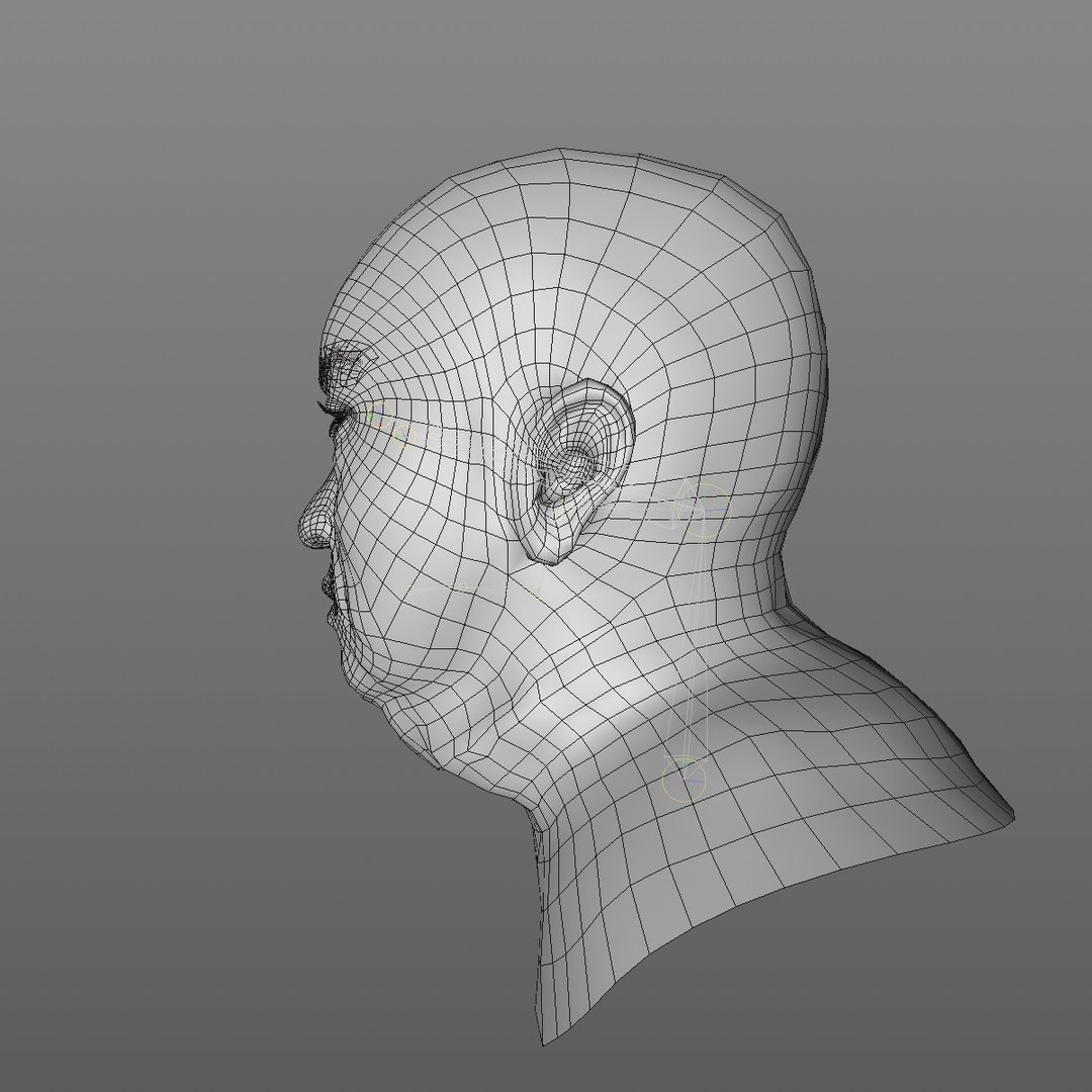 Realistic head base mesh 3D model - TurboSquid 1440281