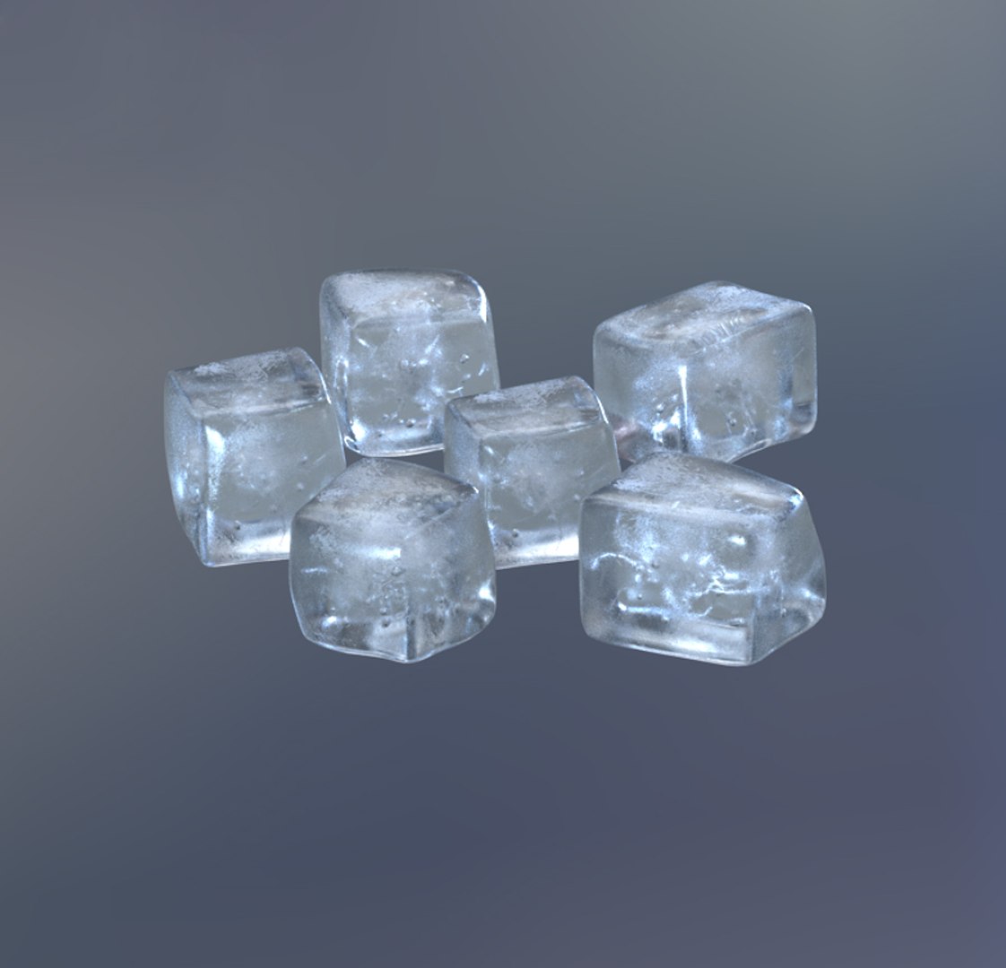 Ice Cubes 3D Model - TurboSquid 1407188