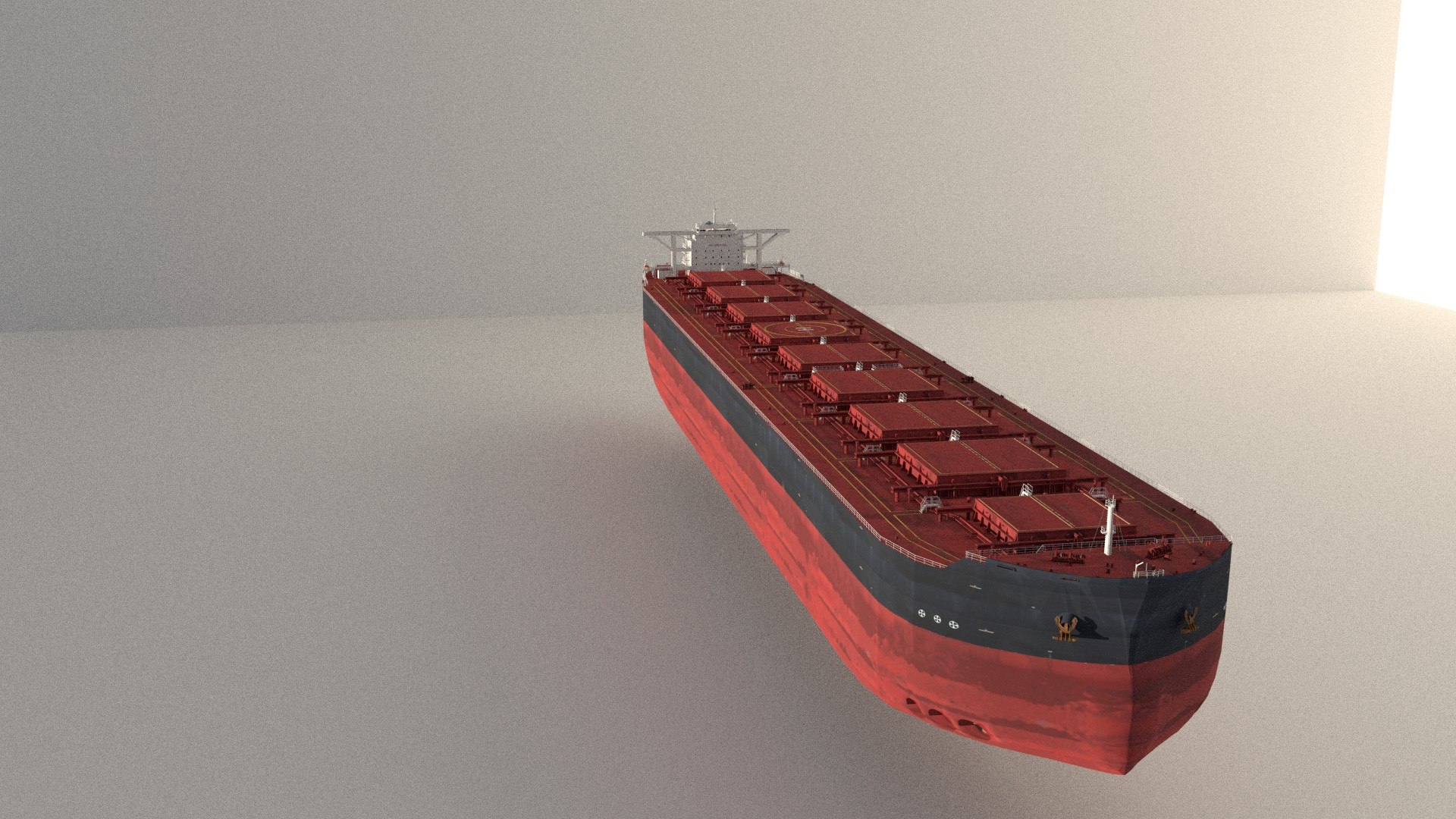ultra large cargo ship obj