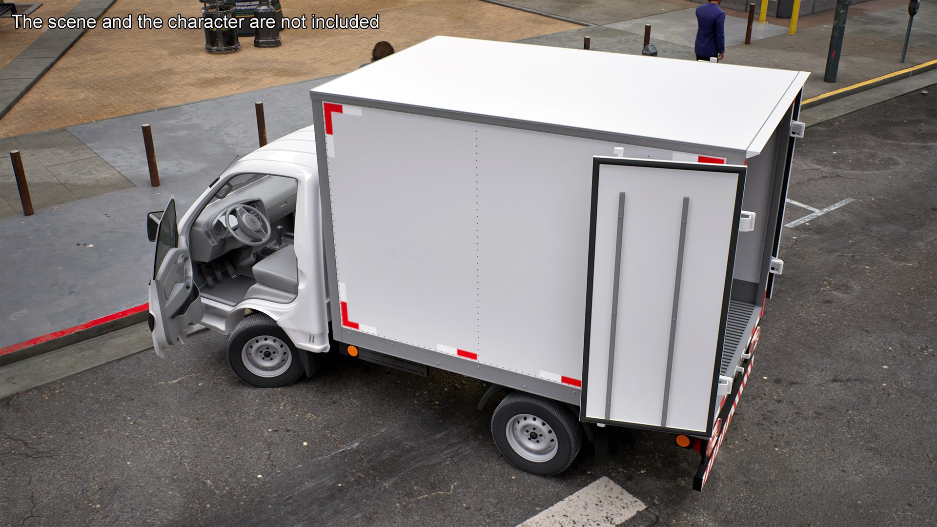 3D Mini Truck Hyundai HR 2023 Refrigerator Rigged - TurboSquid 2148978