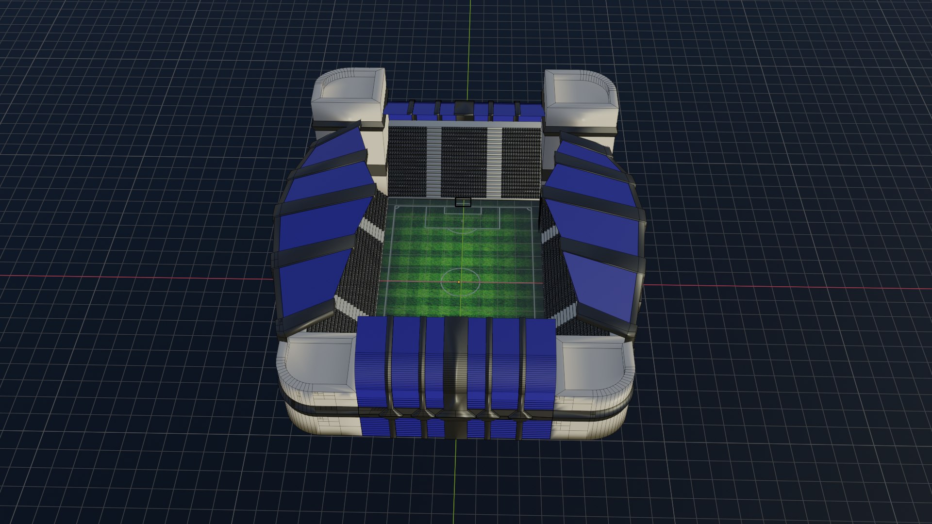 Football Stadium - Inter 3D model - TurboSquid 1882282