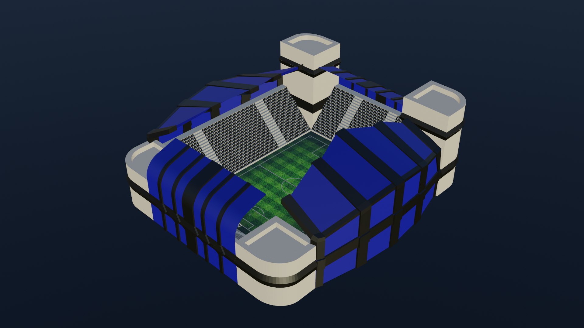 Football Stadium - Inter 3D model - TurboSquid 1882282