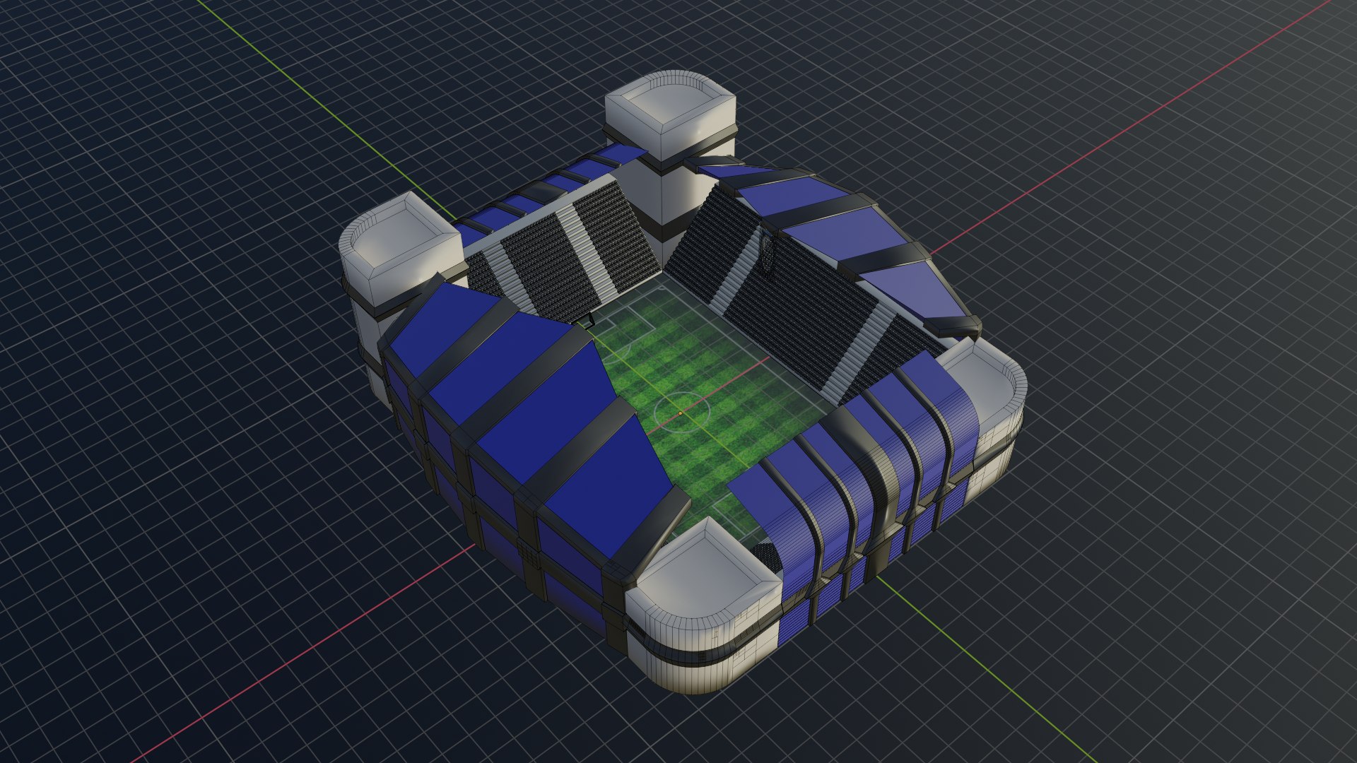 Football Stadium - Inter 3D model - TurboSquid 1882282