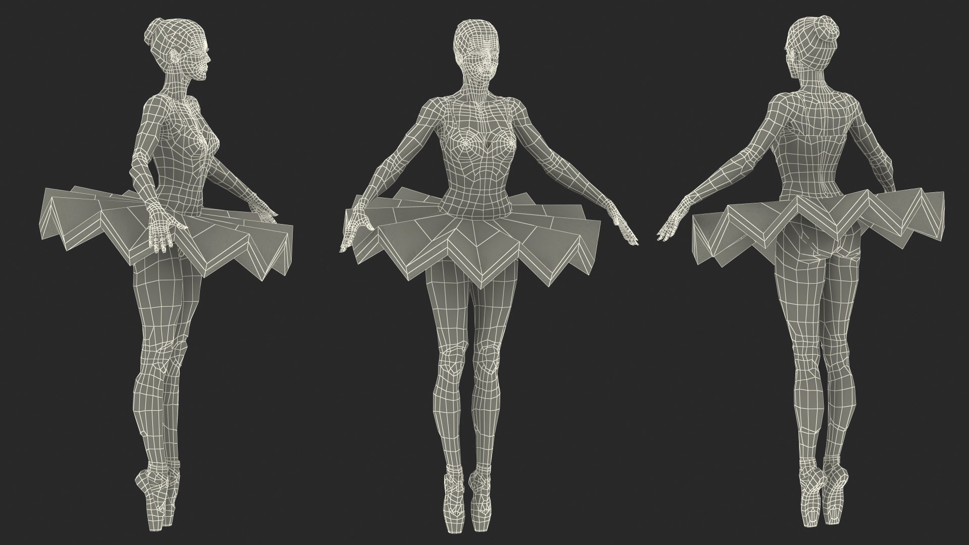 Ballerina Rigged Female 3D - TurboSquid 1580028