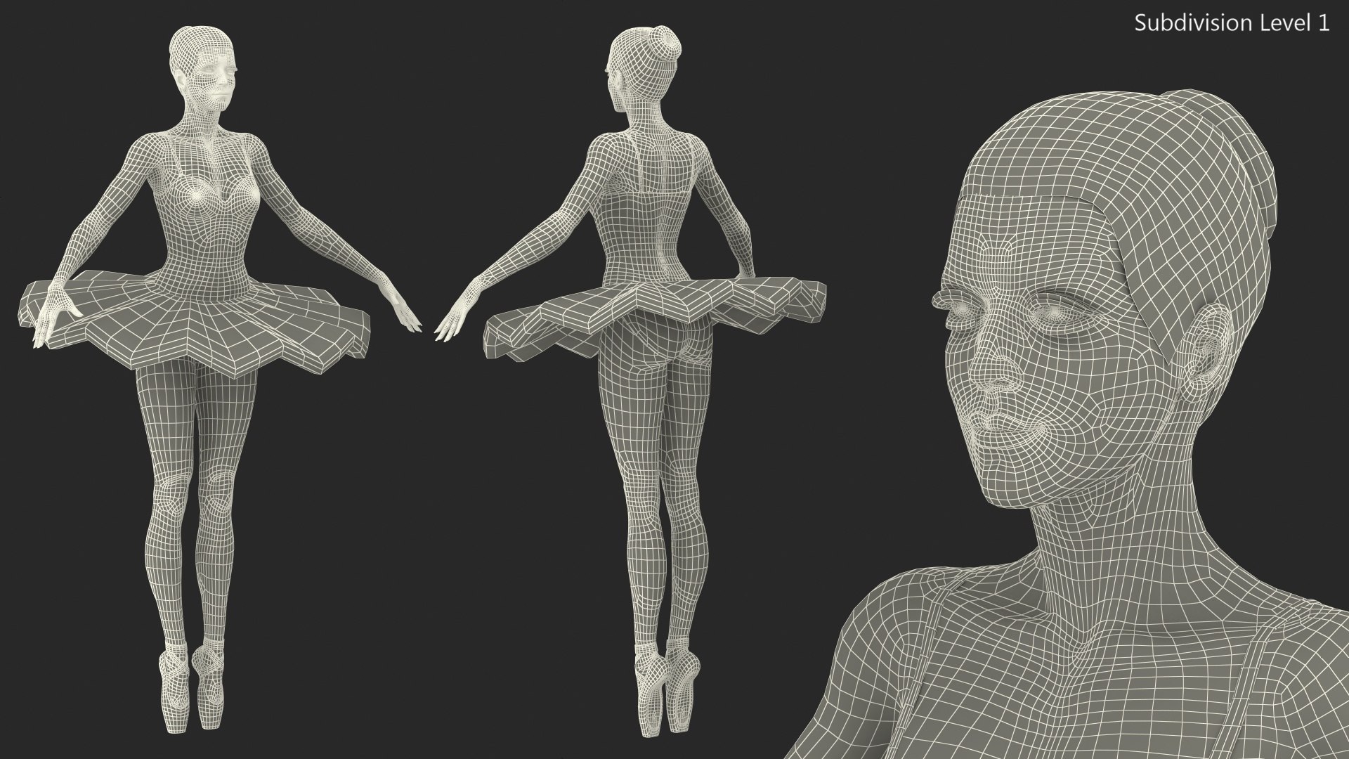 Ballerina Rigged Female 3D - TurboSquid 1580028