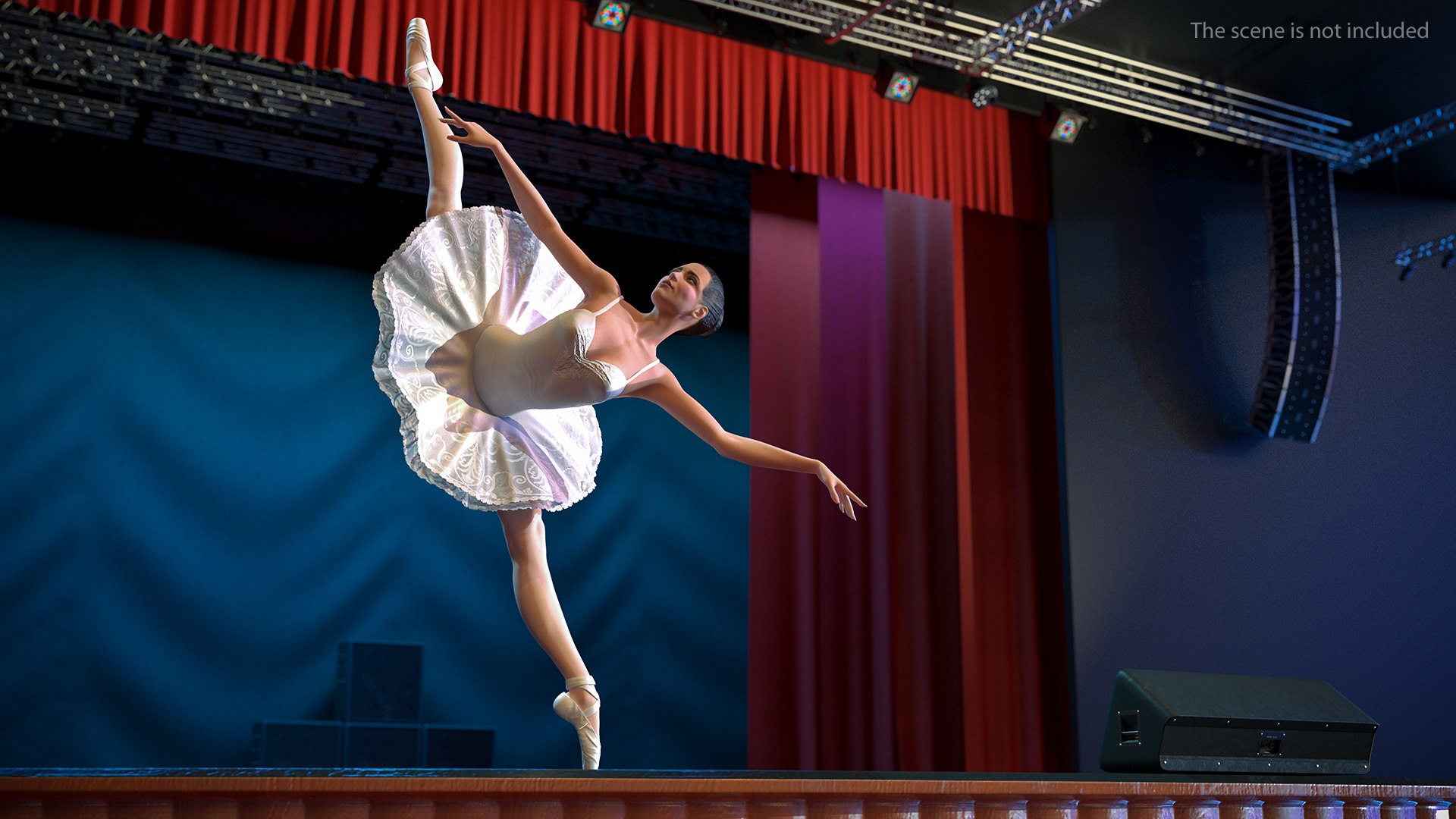 Ballerina Rigged Female 3D - TurboSquid 1580028