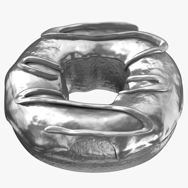 3D powdered donut 01 raw - TurboSquid 1664690