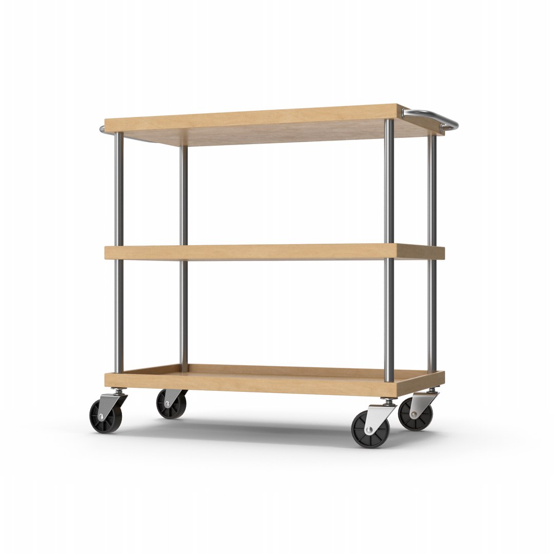 3D Service Trolley Model - TurboSquid 2168141