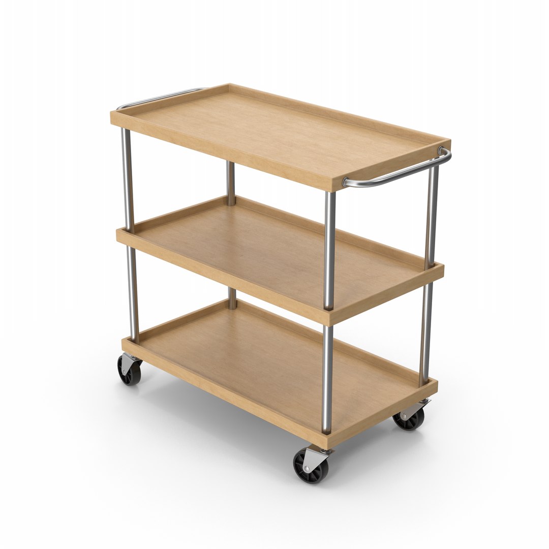 3D Service Trolley Model - TurboSquid 2168141