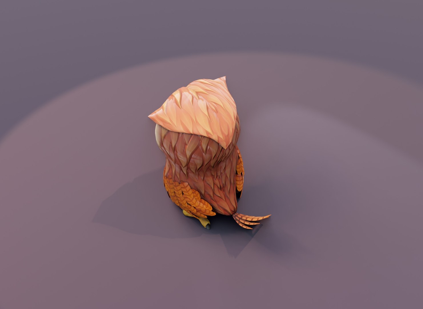 Cartoon Owl 3D model - TurboSquid 1915118