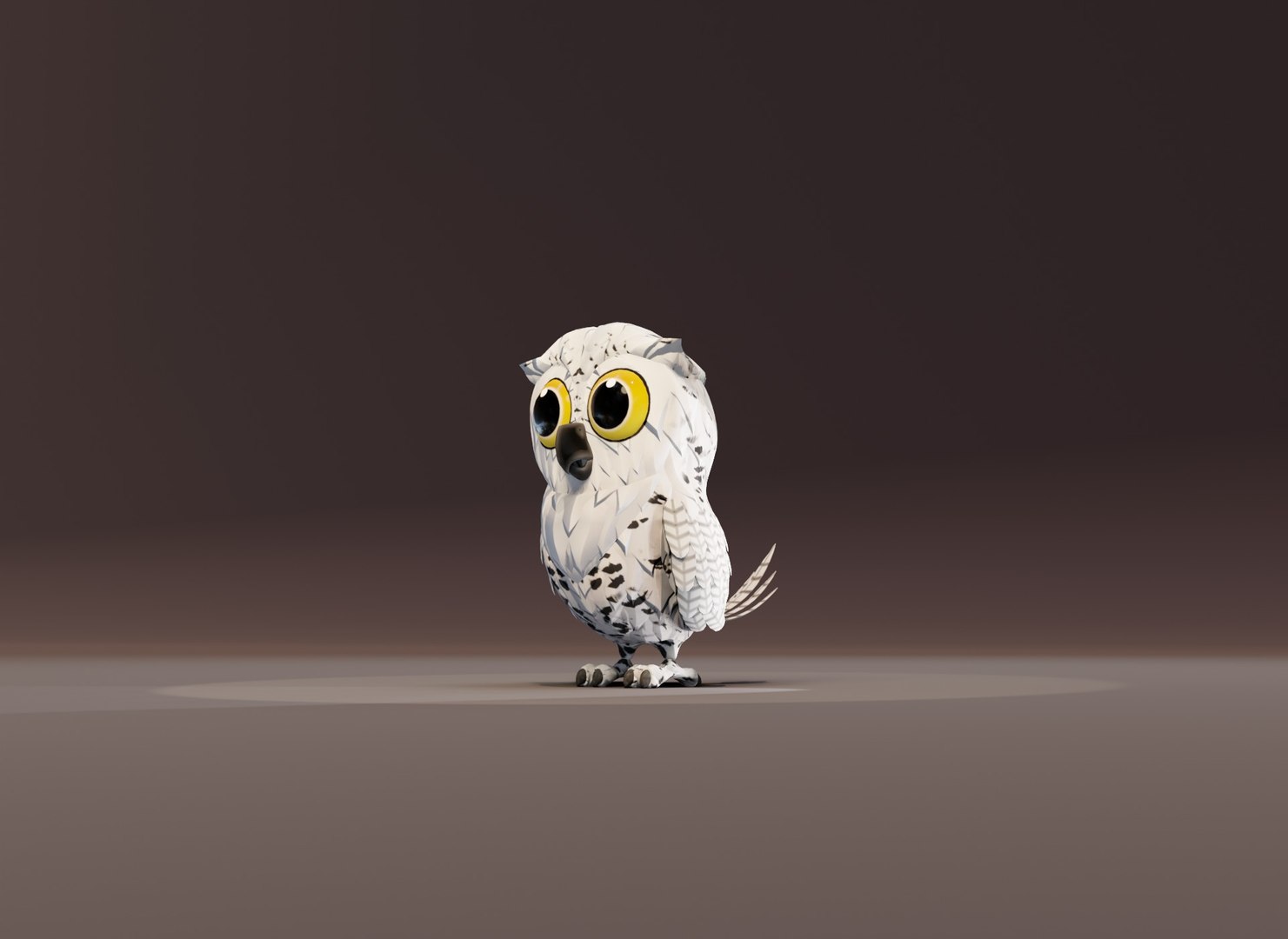 Cartoon Owl 3D model - TurboSquid 1915118