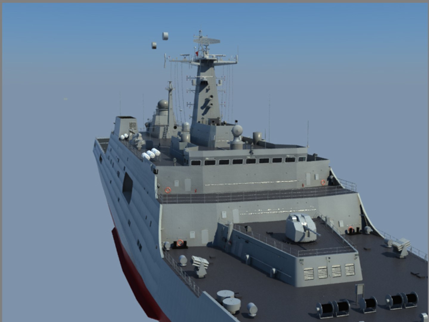 Chinese Navy Type071 3d 3ds