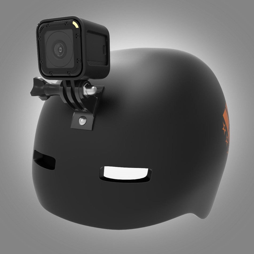 3d model gopro session helmet