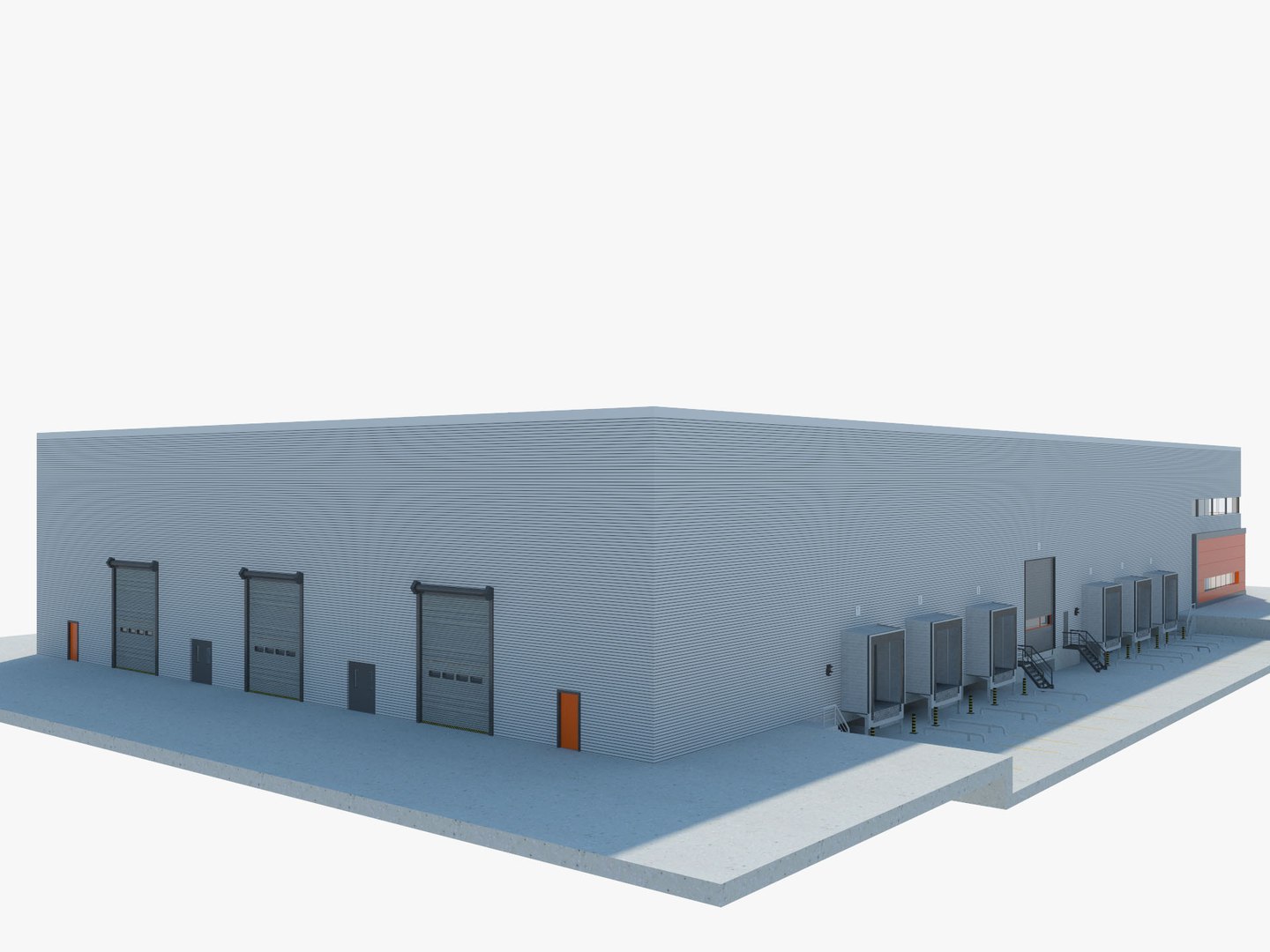 3D Warehouse Logistic 4 interior and exterior - TurboSquid 2066074