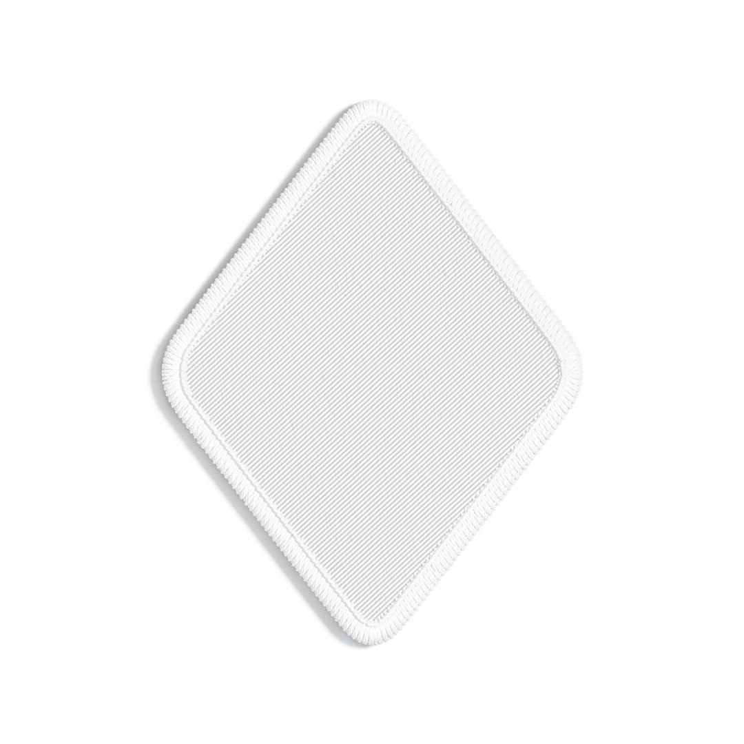 White Rhombus Embroidered Patch - Lying Embroidery Rhomb Badge 3D Model ...