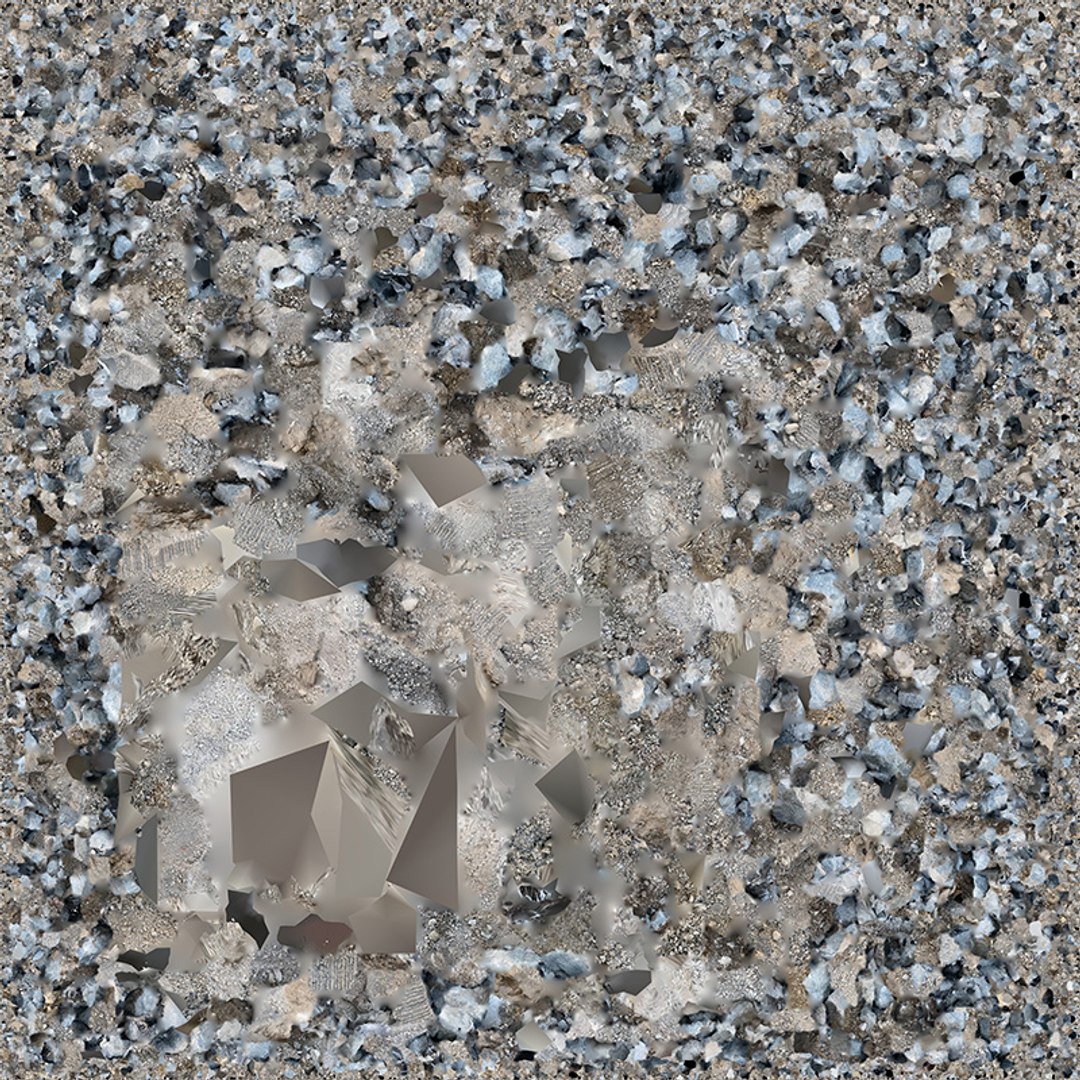 Gravel Rock Pit 01 - 3D Photogrammetry Model Scan Of Wet Gravel With ...