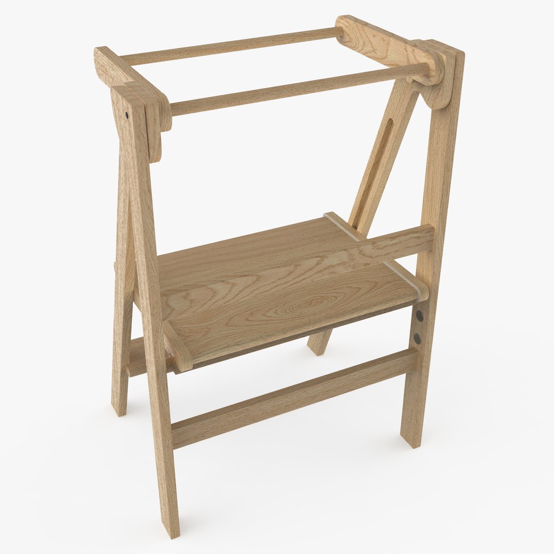 Step Stool Montessori 3D Model - TurboSquid 2190838