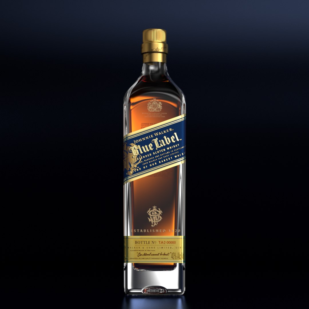 modèle 3D de Johnnie Walker Bleu - TurboSquid 1725245