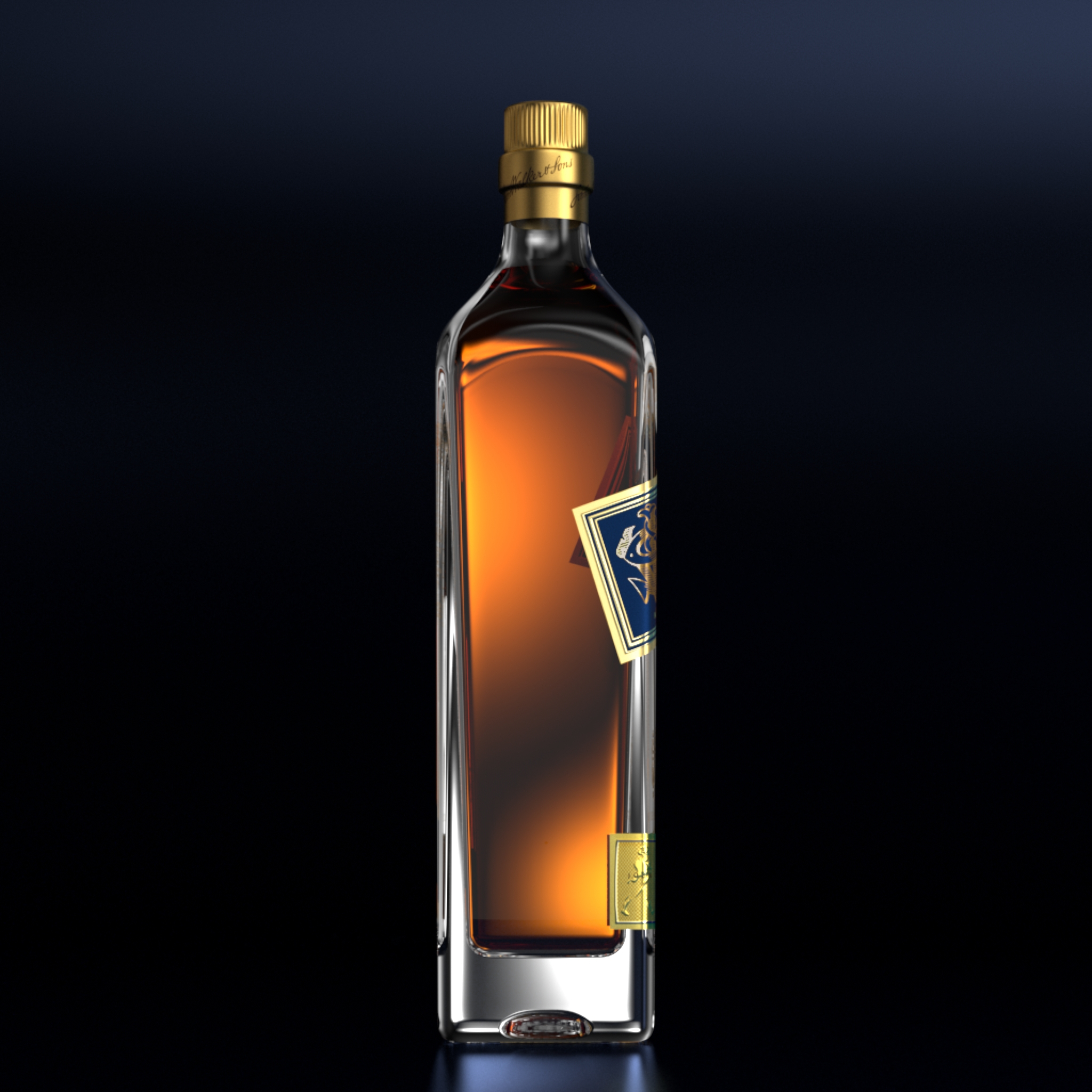 Johnnie Walker Blue 3D model - TurboSquid 1725245
