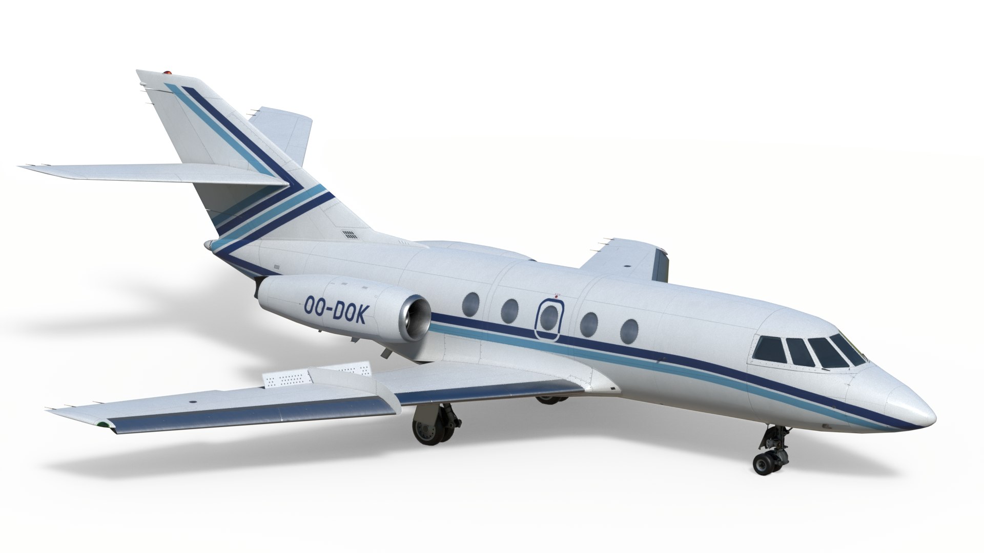 Dassault Falcon 20C 3D Model - TurboSquid 2367502