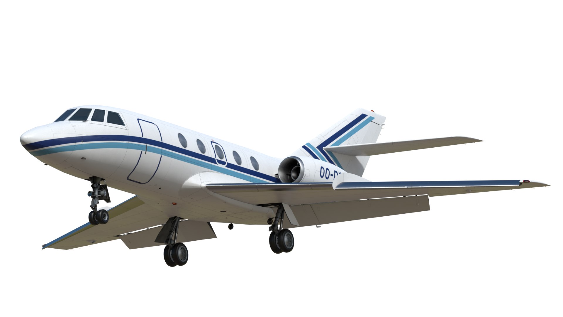 Dassault Falcon 20C 3D Model - TurboSquid 2367502