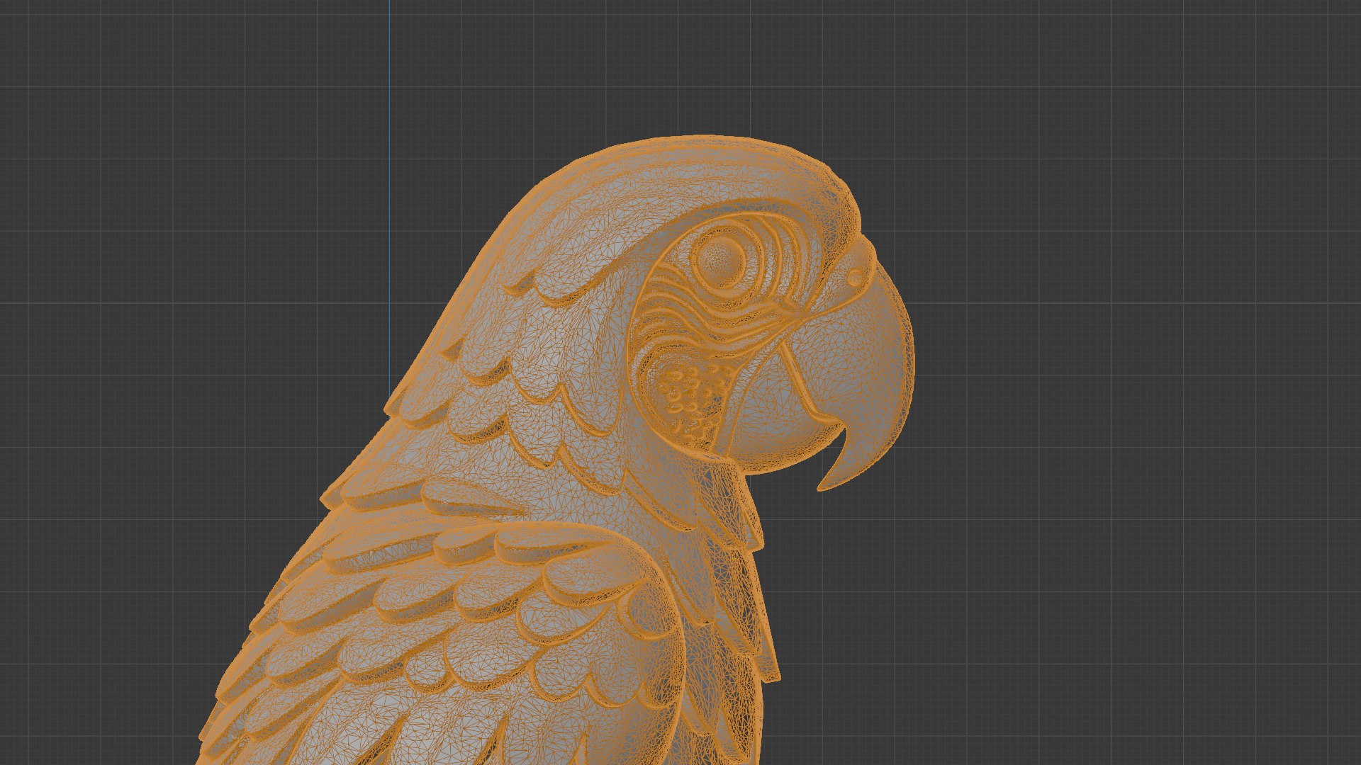 3D Model Parrot Sculpture Stylized 3D Print Model - TurboSquid 2445978