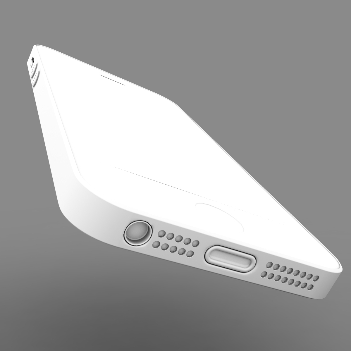 hand holding smartphone 3d model