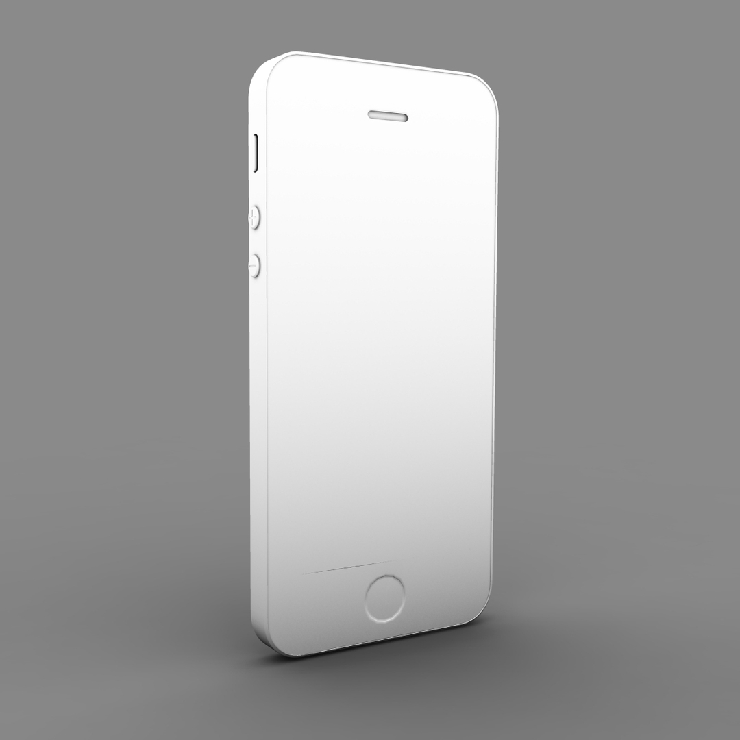 hand holding smartphone 3d model