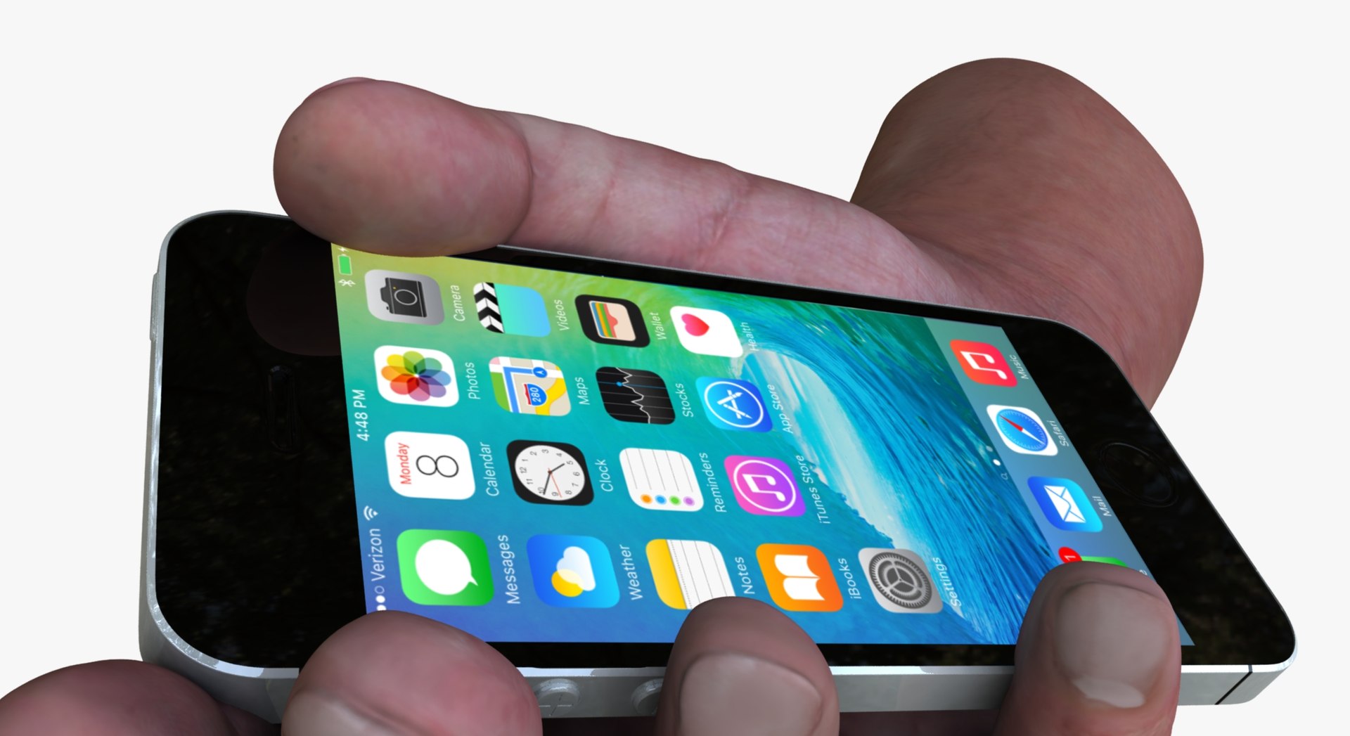 Hand Holding Smartphone 3d Model