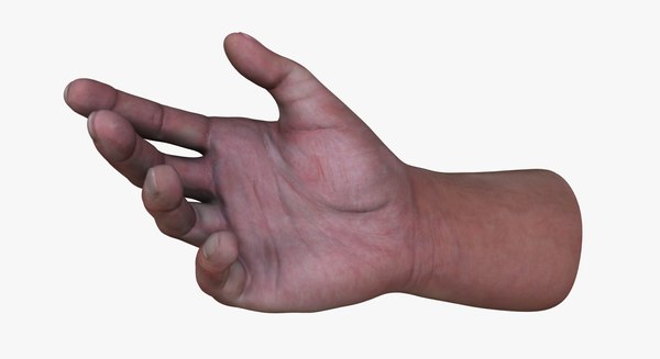 hand holding smartphone 3d model