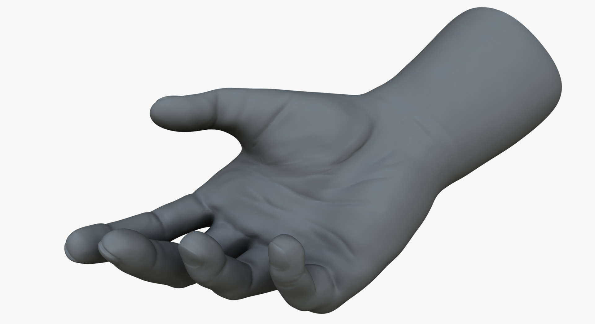 hand holding smartphone 3d model