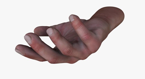 hand holding smartphone 3d model