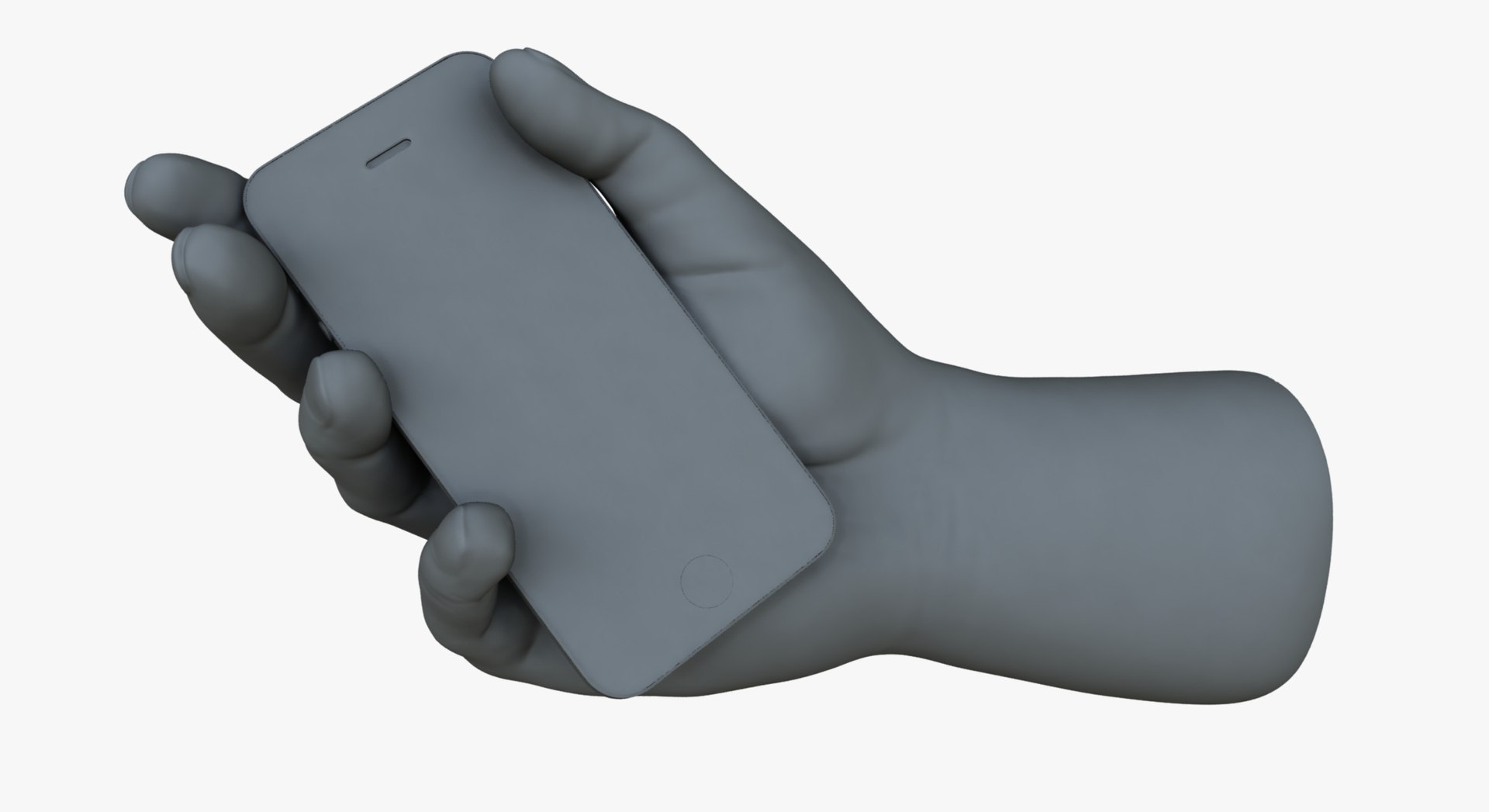 Hand Holding Smartphone 3d Model