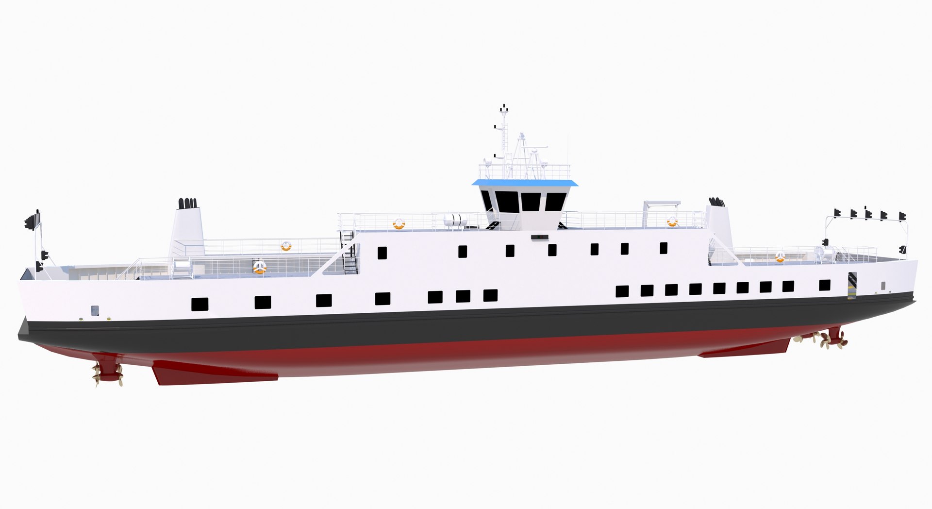 Ferry 3D Model - TurboSquid 2064311