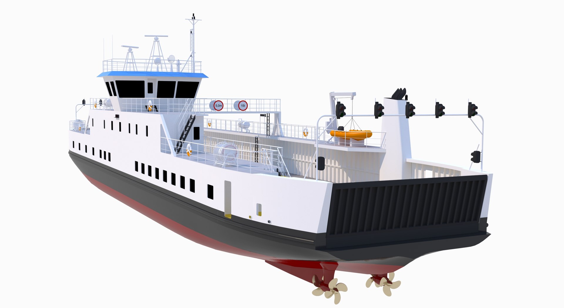 Ferry 3D Model - TurboSquid 2064311