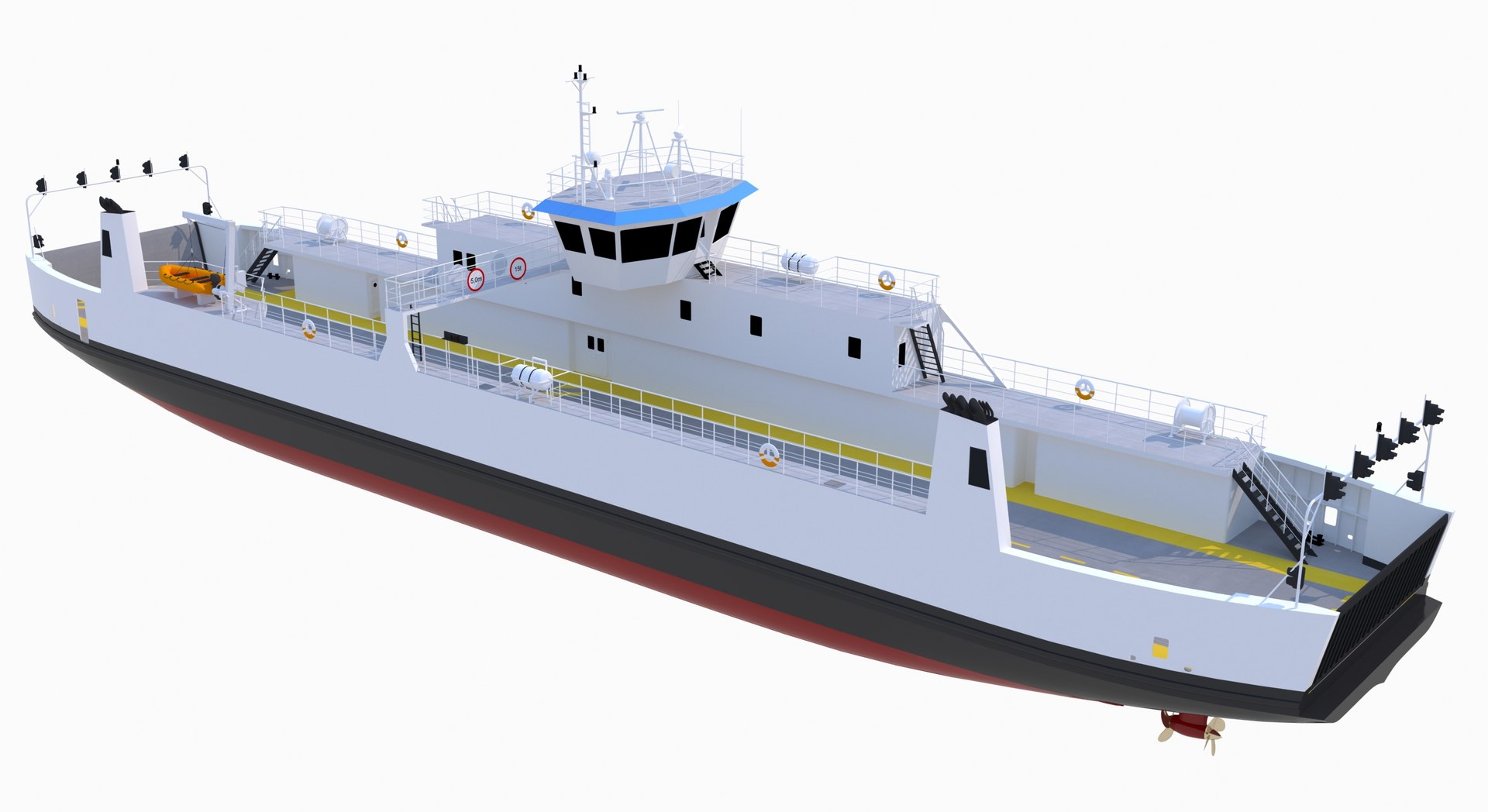 Ferry 3D Model - TurboSquid 2064311