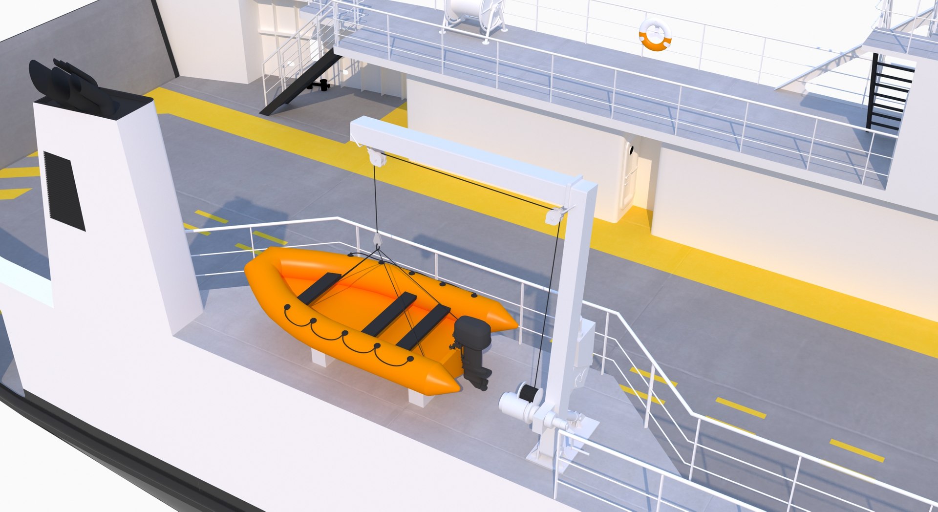 Ferry 3D Model - TurboSquid 2064311