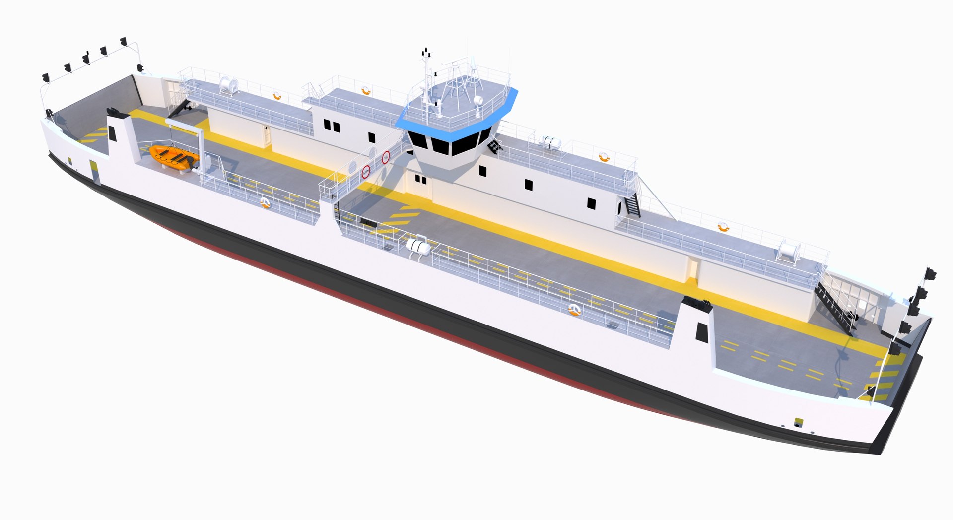 Ferry 3D Model - TurboSquid 2064311